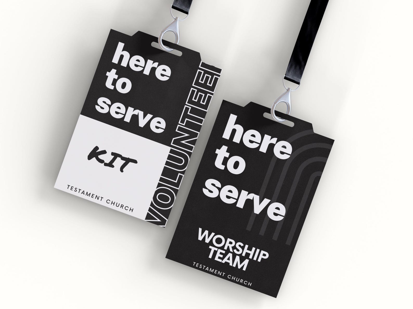 Church Name Badge ID Template Bundle: Editable Canva Design (instant ...