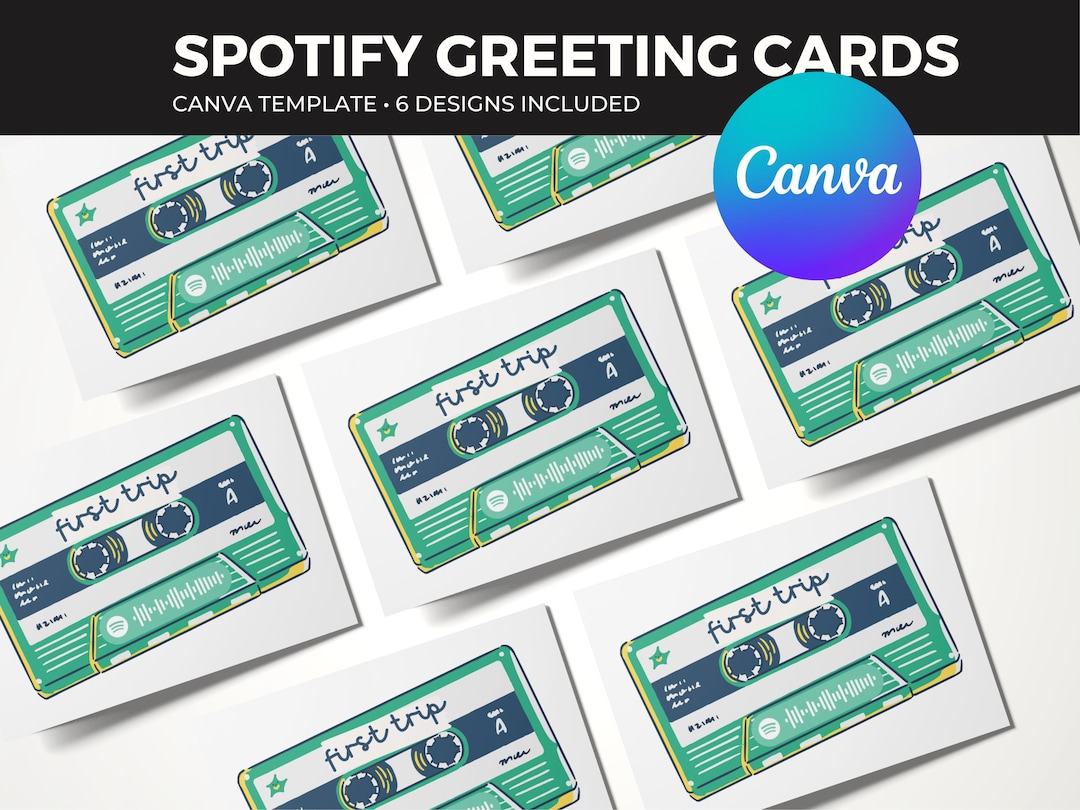 Custom Spotify Greeting Card, Personalized Song Card, Spotify Code ...