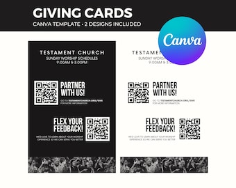 Faith Promise Missions Pledge Card With Tear off Canva Template - Etsy