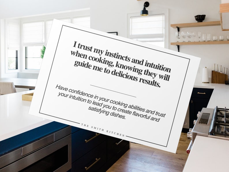 Customizable Affirmation Cards Canva Template Done-for-you Recipe Cards ...