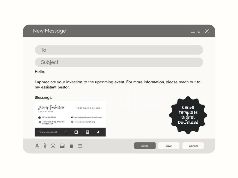 Email Signature Templates | Canva Template | Church Templates ...