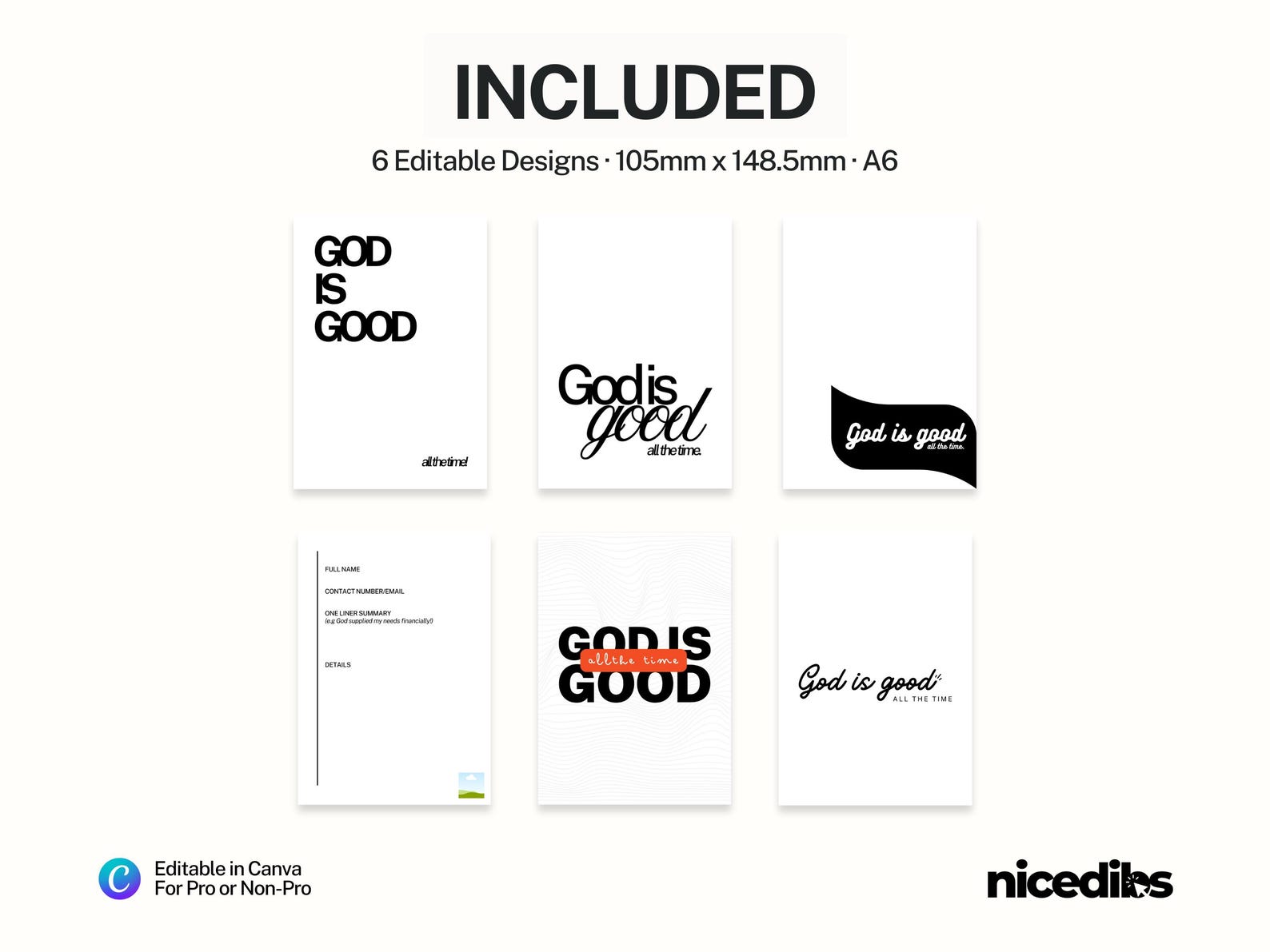 Church Testimony Card | Canva Template | Church Templates | Church ...