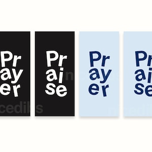 Church Prayer Request & Praise Report Card Template (canva Editable ...