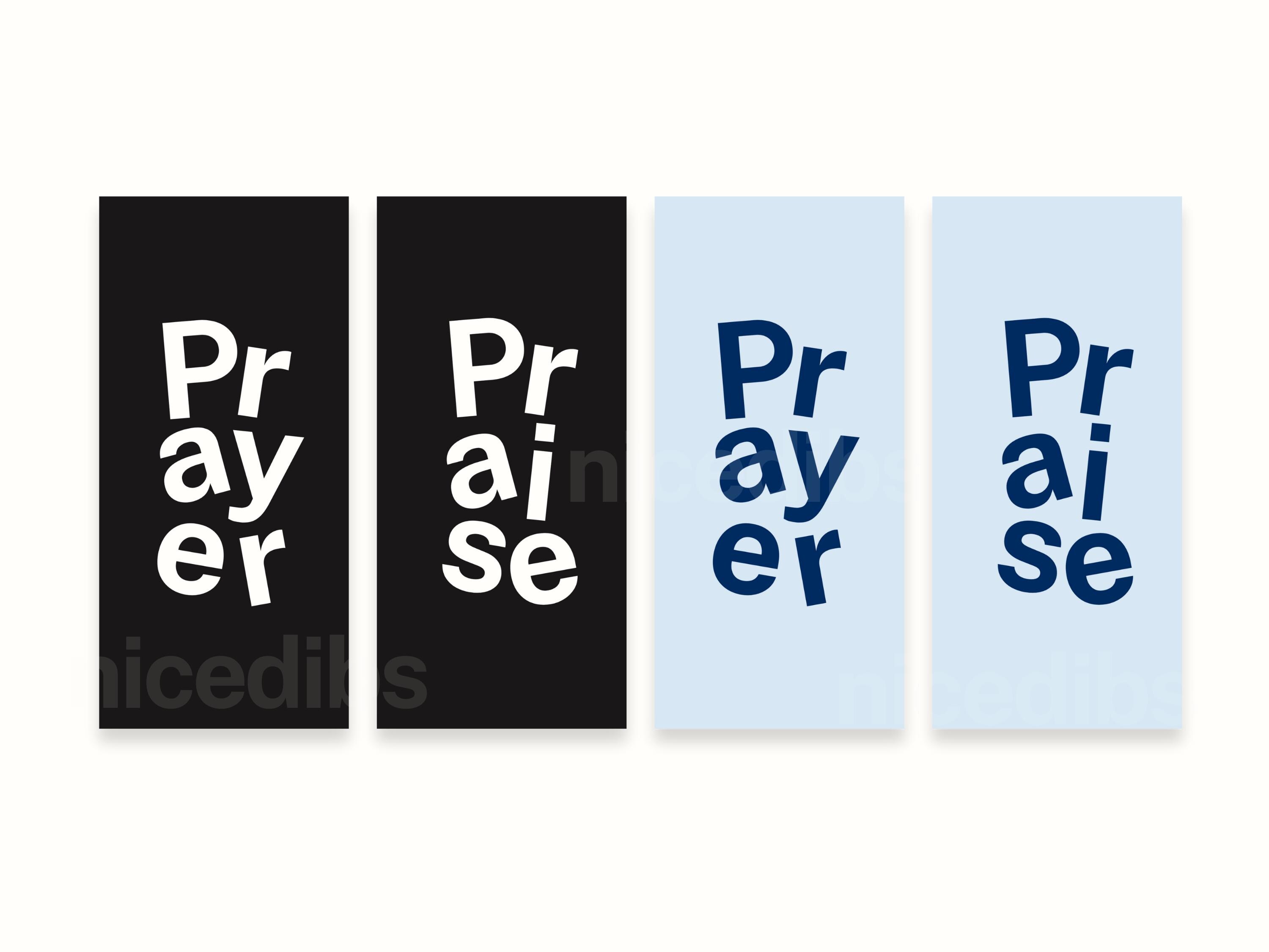 Church Prayer Request & Praise Report Card Template (canva Editable ...