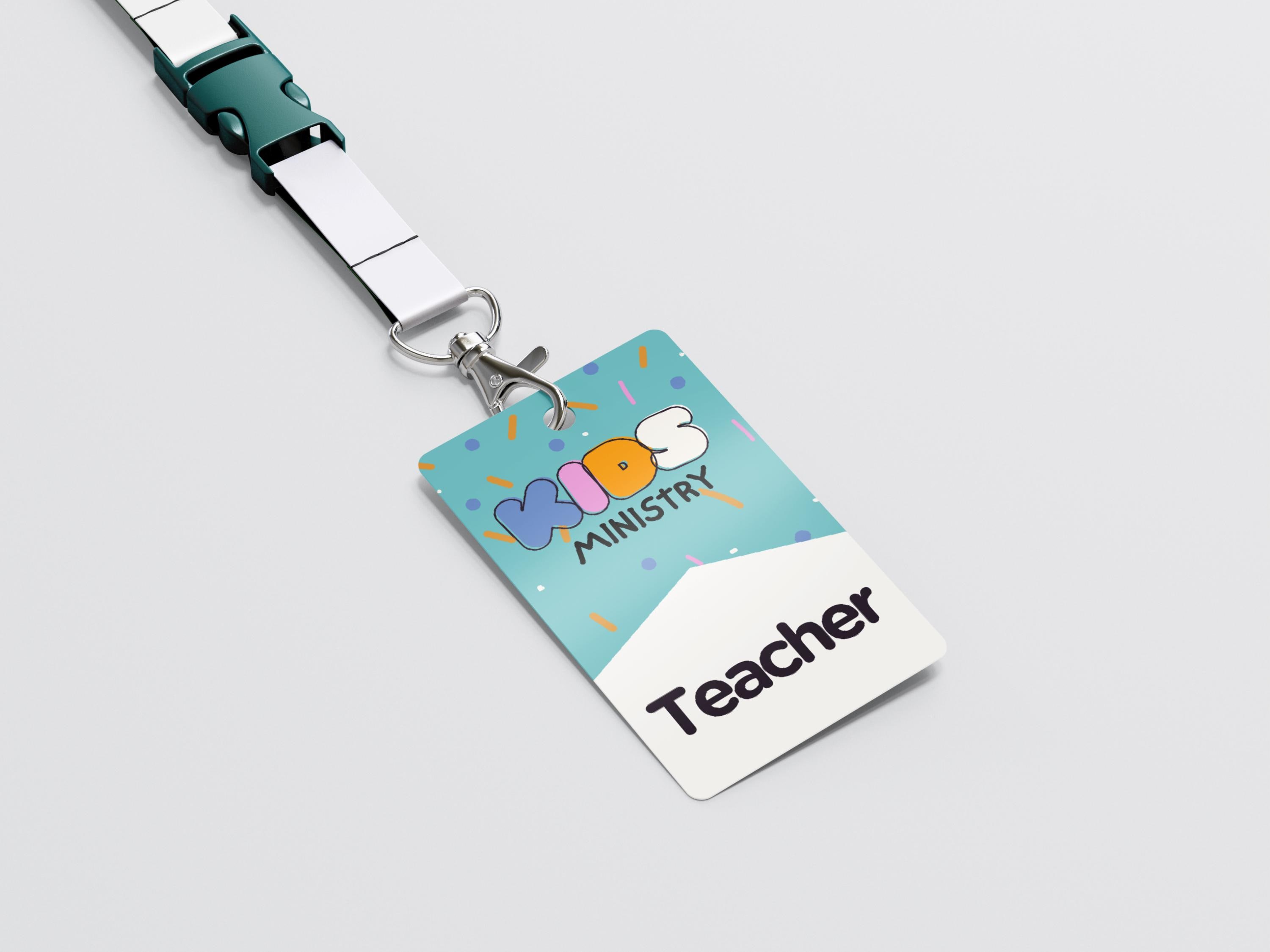 Kids Church Name Badge Template: Kids Ministry & VBS ID, Canva (digital ...