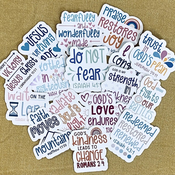 Christian Stickers - Etsy