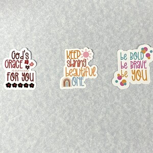 Inspirational Christian Affirmation Stickers Positive Sticker Pack Gift ...