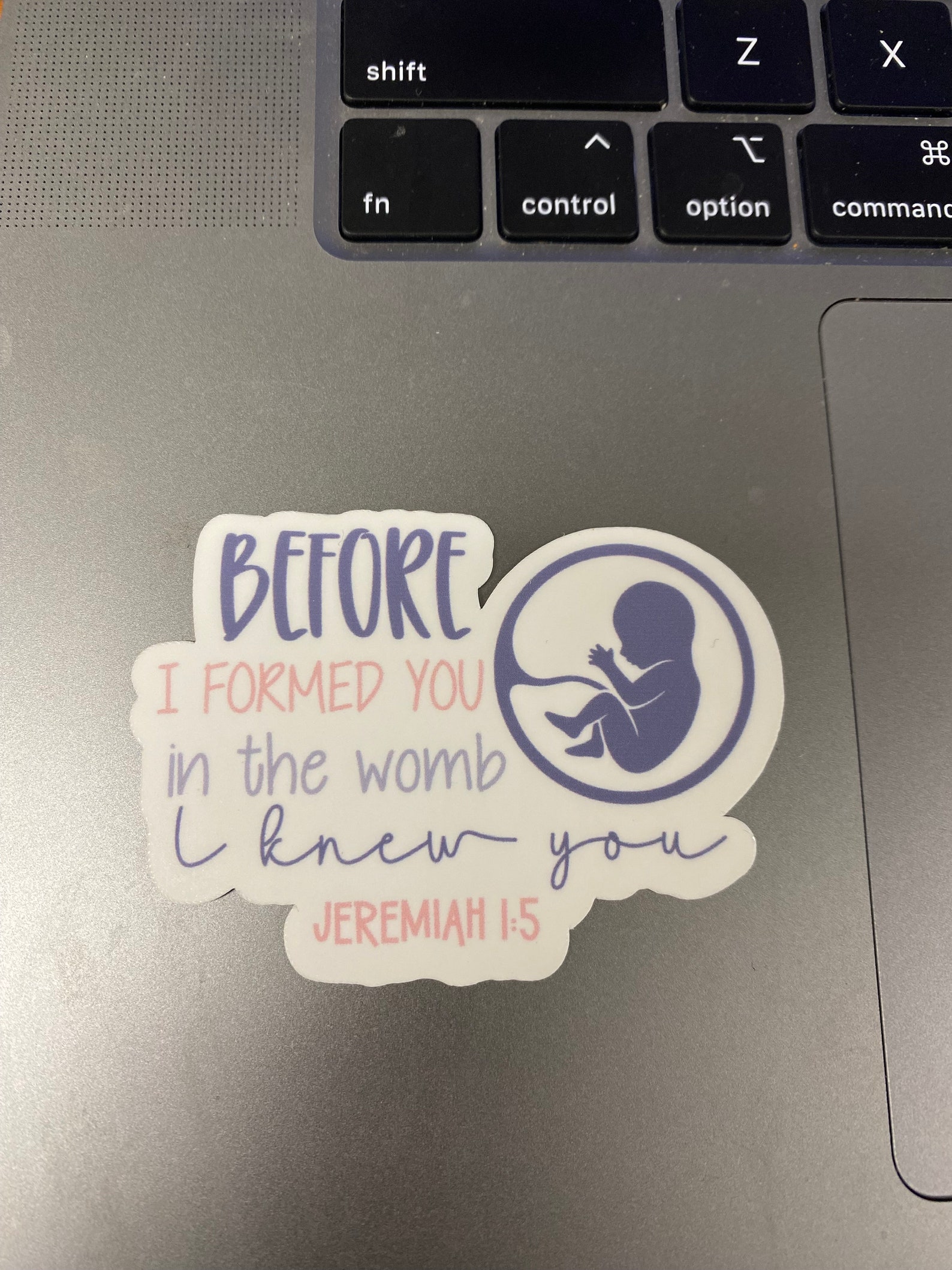Christian Pro Life Sticker, Baby Sticker for Laptop, Notebook, Journal ...
