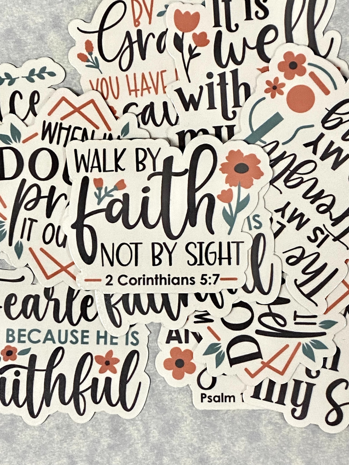 6 Christian Stickers Jesus Stickers Stickers for Water Bottle - Etsy