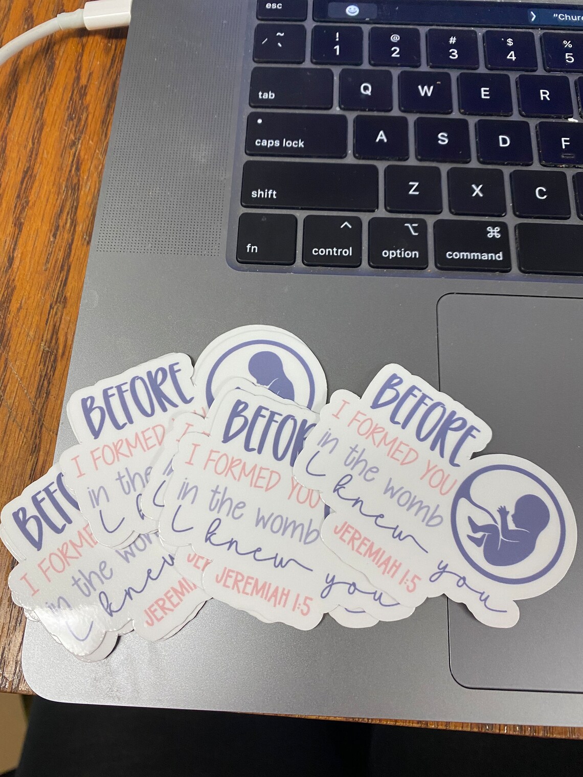 Christian Pro Life Sticker, Baby Sticker for Laptop, Notebook, Journal ...