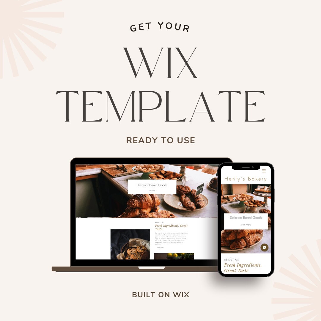 Wix Website Template: Fully Customizable - Etsy