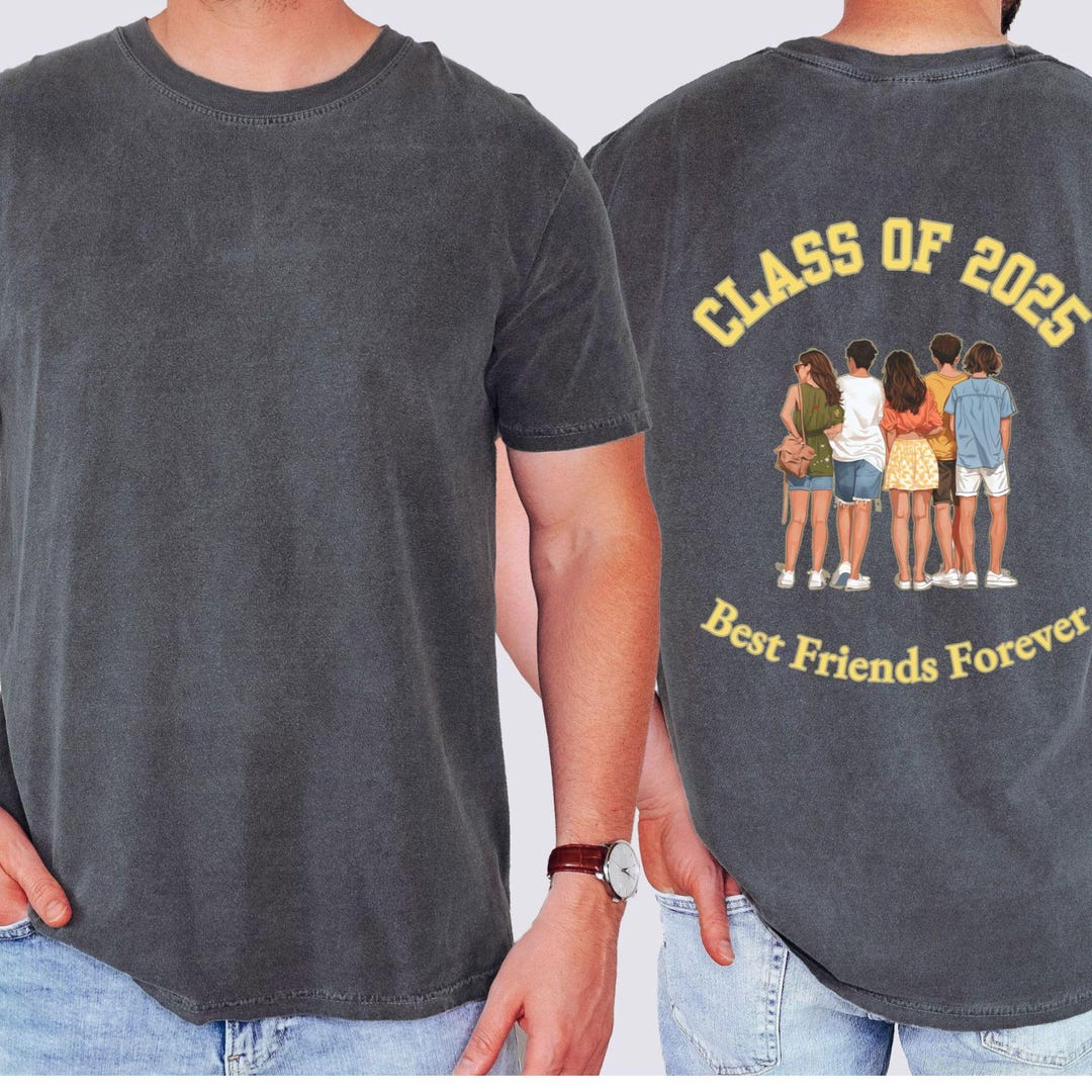Best Friends Shirt Group Graduation 2025 Memento Class T-shirt Senior ...