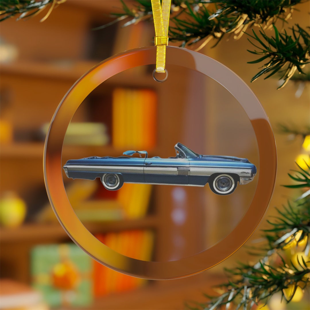 Vintage 1962 Oldsmobile Starfire Convertible Classic Car Glass Ornament ...