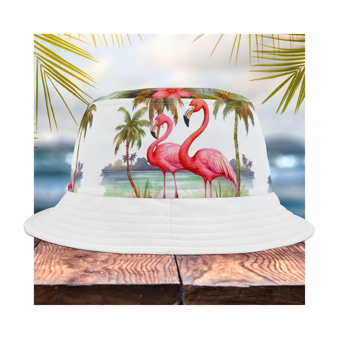 Flamingo Bucket Hat - Beachwear, Women's Accessories, Summer Sun ...
