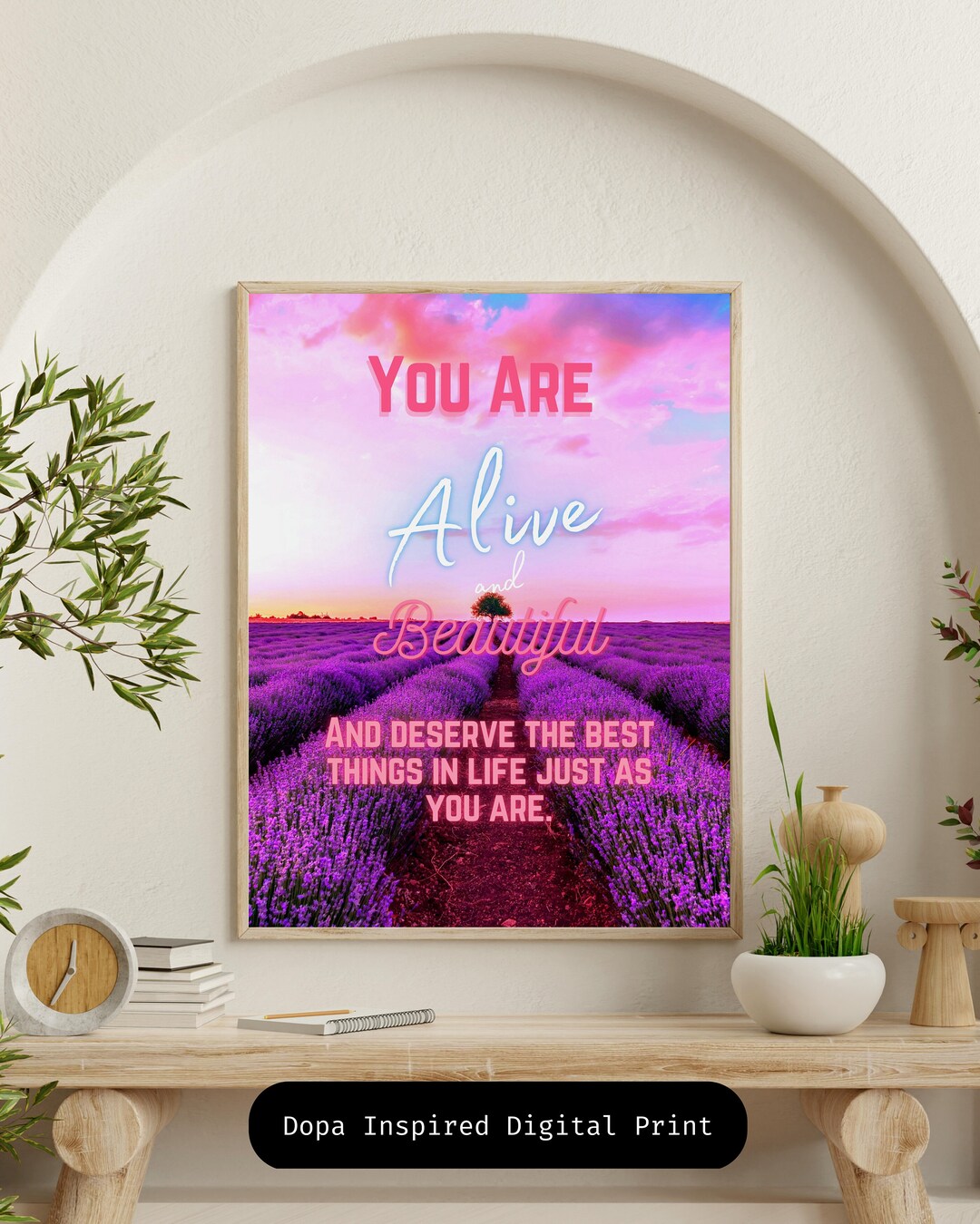 Beautiful & Alive Printable Poster, Digital Poster, Home Decor, Instant ...