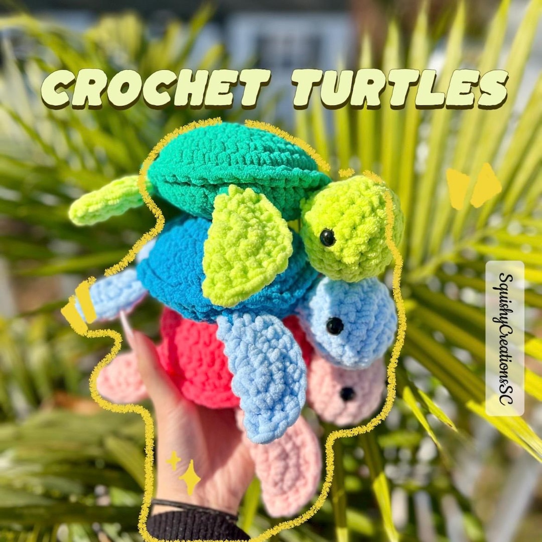 Crochet Turtle Plushie | Customizable Amigurumi Turtle |handmade Turtle ...
