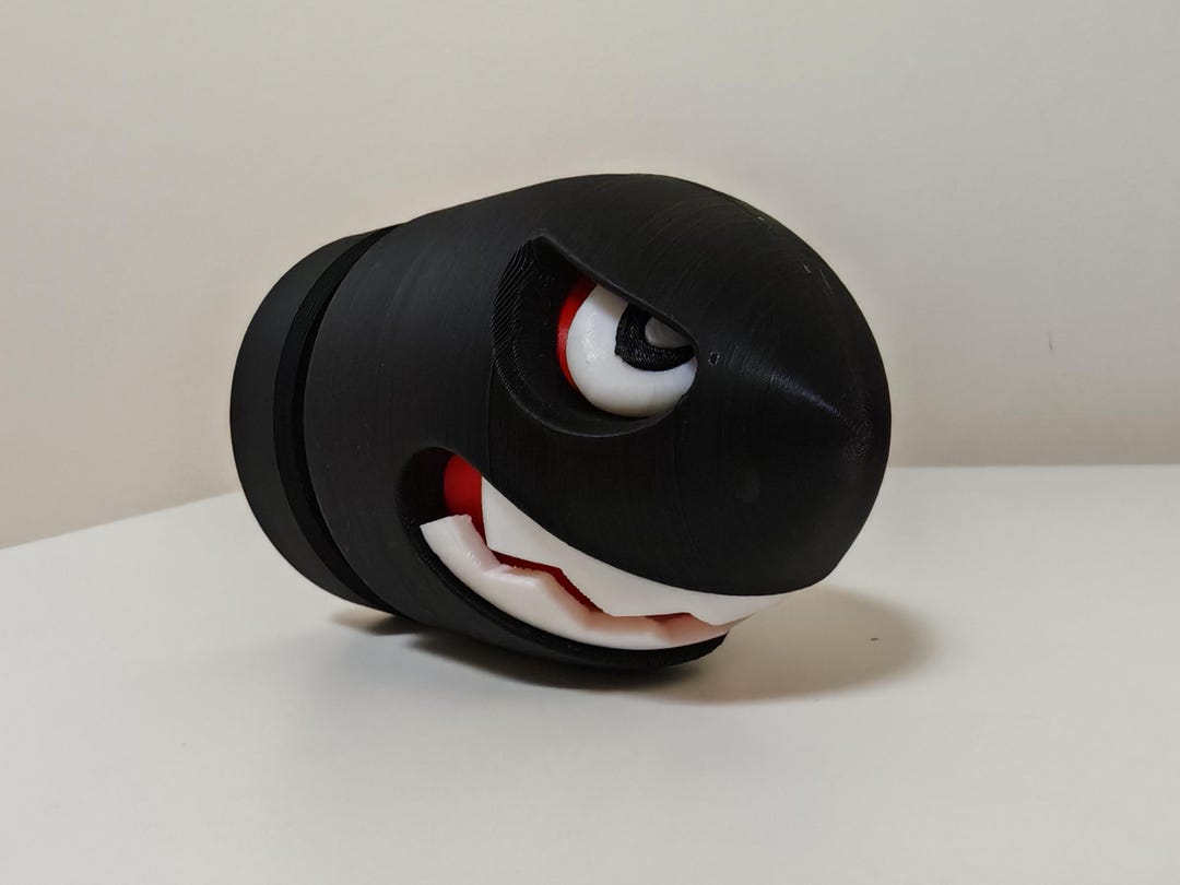 3D Printed Bullet Bill - - Mario Brothers - Nintendo - Banzai Bill - Etsy