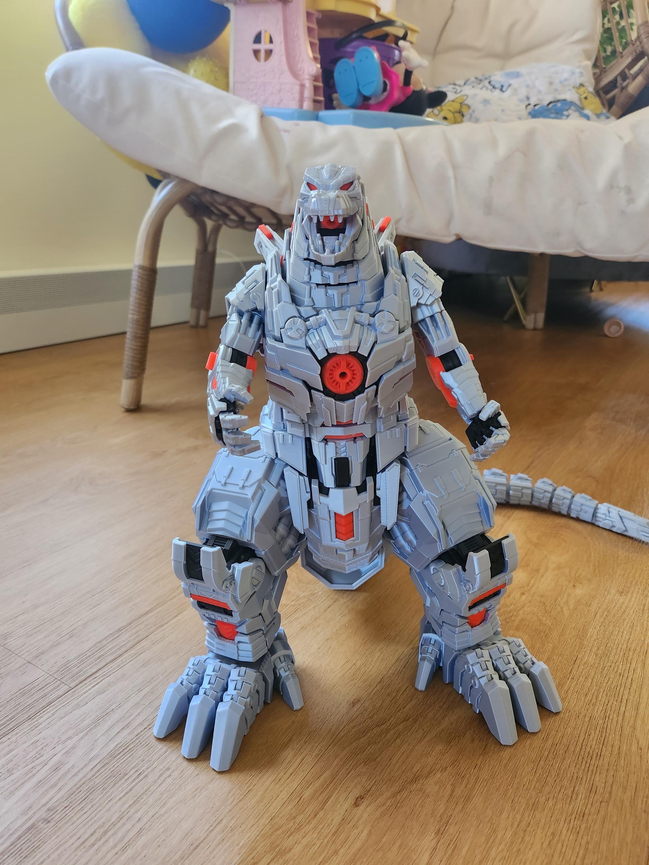 Mechagodzilla Articulated 3D Printed (USA) - Etsy