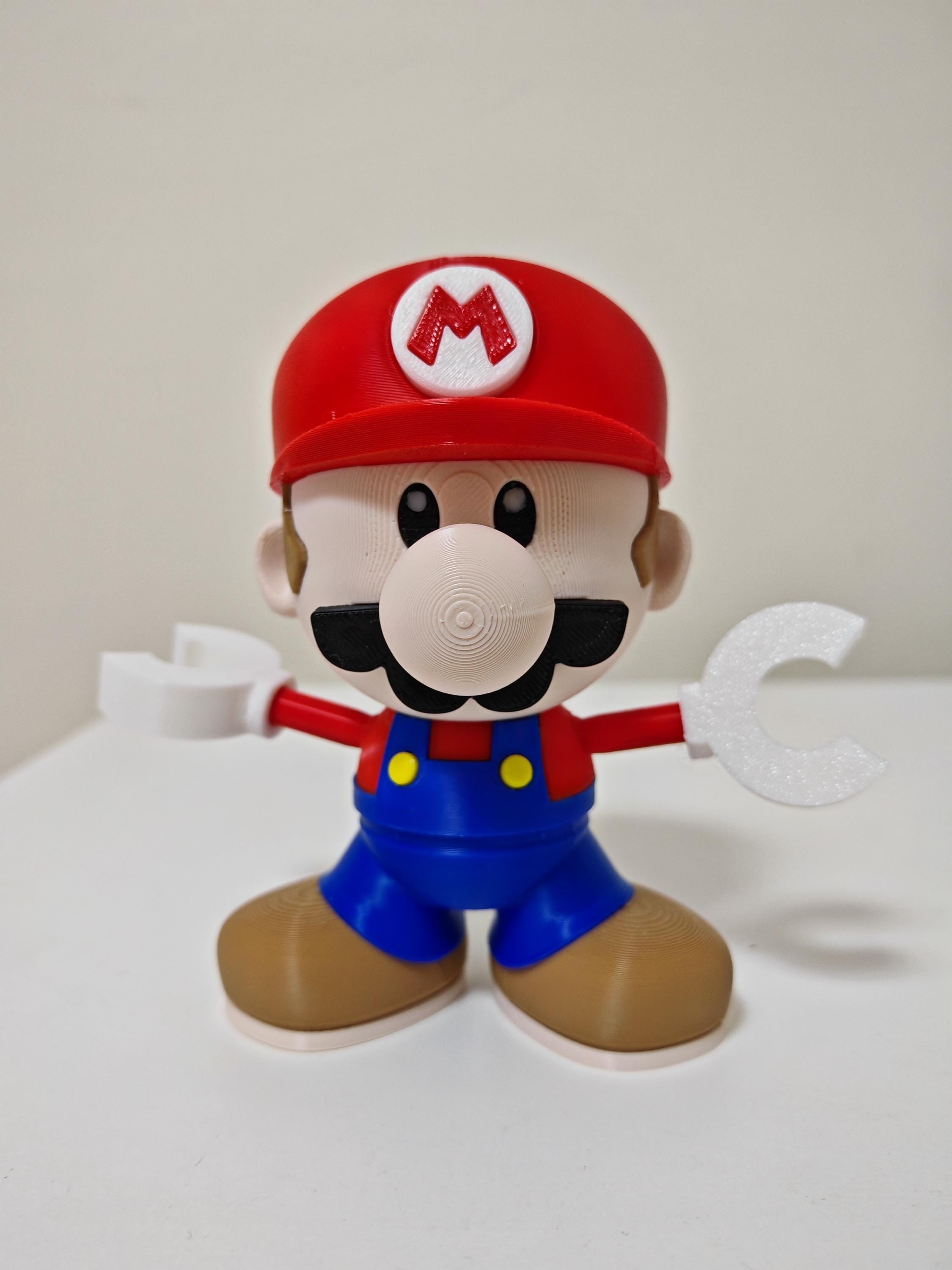 3D Printed Mini-mario Toy | Mario Vs. Donkey Kong | Super Mario's - Etsy