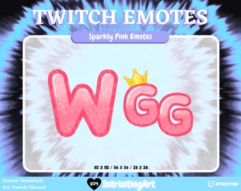 W TWITCH EMOTE Discord Emote Youtube Emote Animated - Etsy