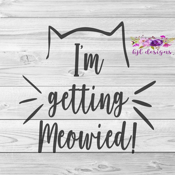 Getting Meowied Svg - Etsy