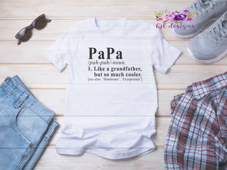 Papa Grandfather Definition SVG PNG JPG Cricut - Etsy