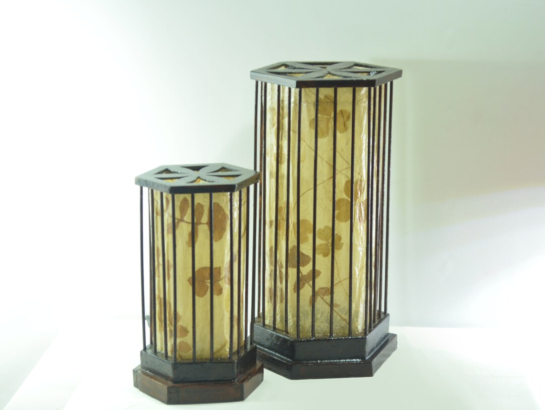 Hexagonal Lamp Piccola_ Forêt De Fées/green Furniture/bio Furniture/eco ...