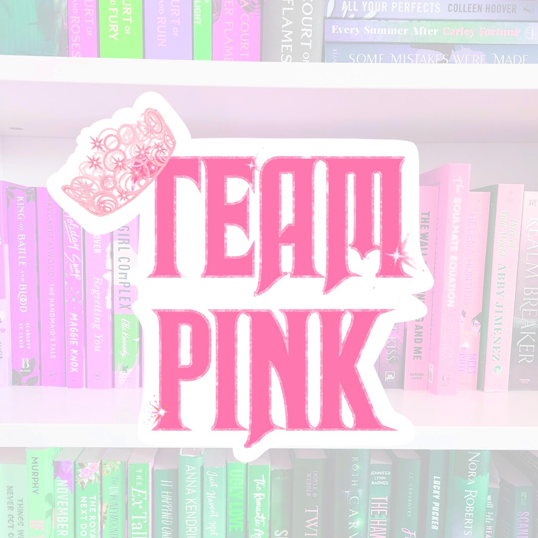 Team Pink Vinyl Sticker – Wicked Inspired, Bookish Reader Gift - Etsy