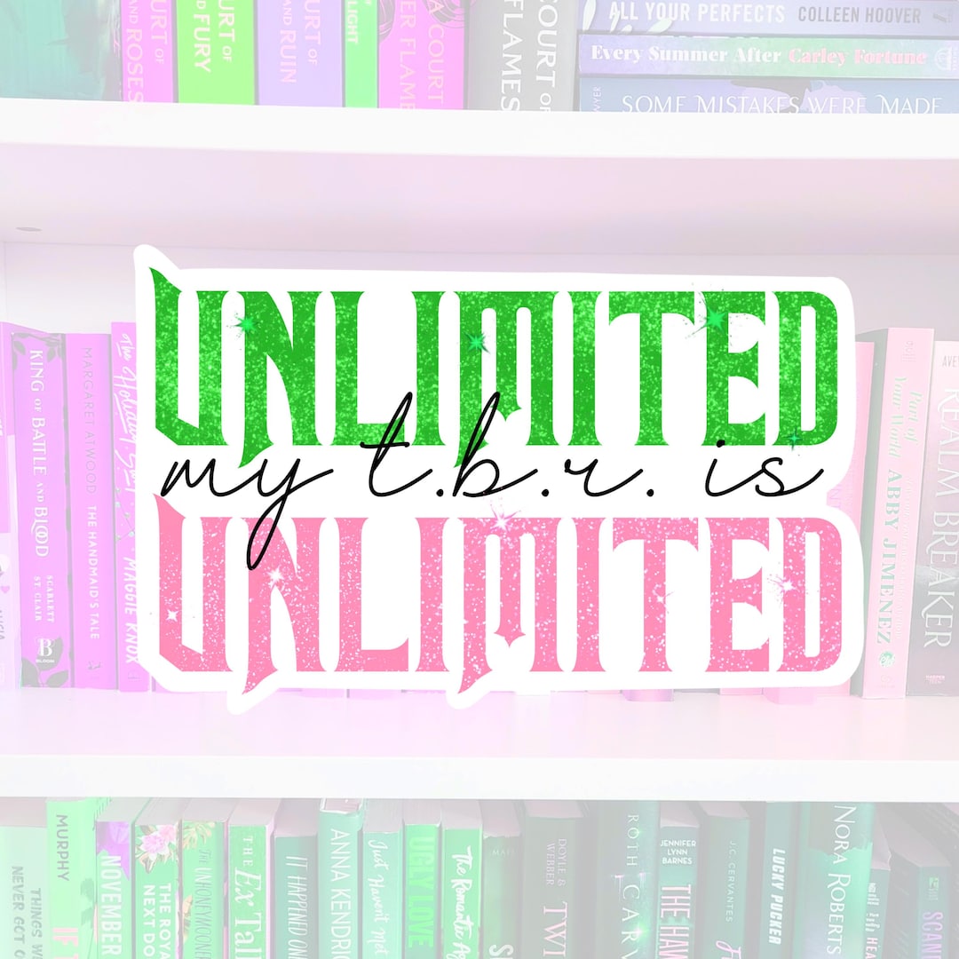 Unlimited TBR - WICKED Inspired - Sticker | Books | Bookish Gifts ...