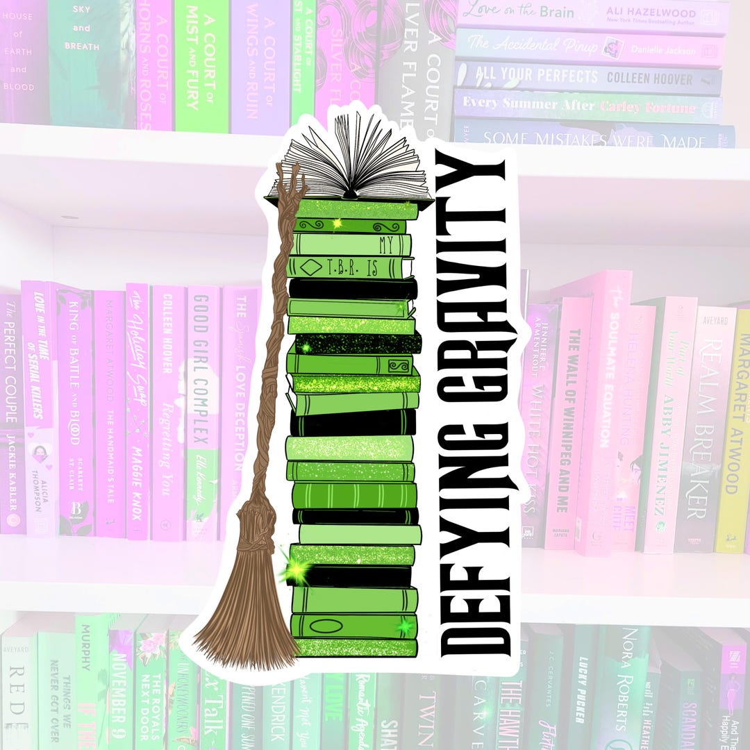 My TBR is Defying Gravity - WICKED Inspired - Sticker | Bookish ...