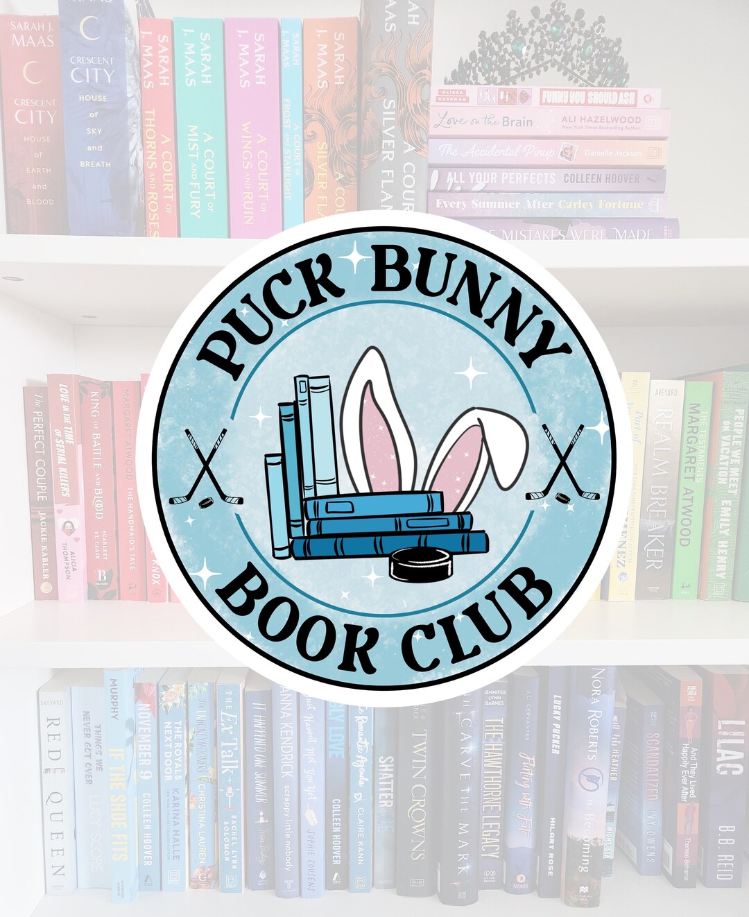Puck Bunny Book Club Book Sticker / Booktok / Book Addict / Water ...