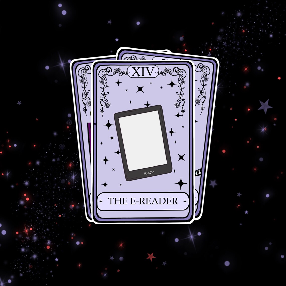 The E-reader Tarot Card Bookish Sticker / Booktok / Book Addict ...
