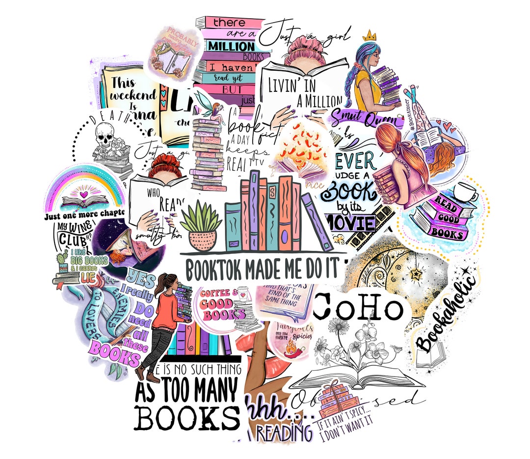 Bookish Sticker Packs | Books | Booktok | Laptop Stickers | Sticker ...