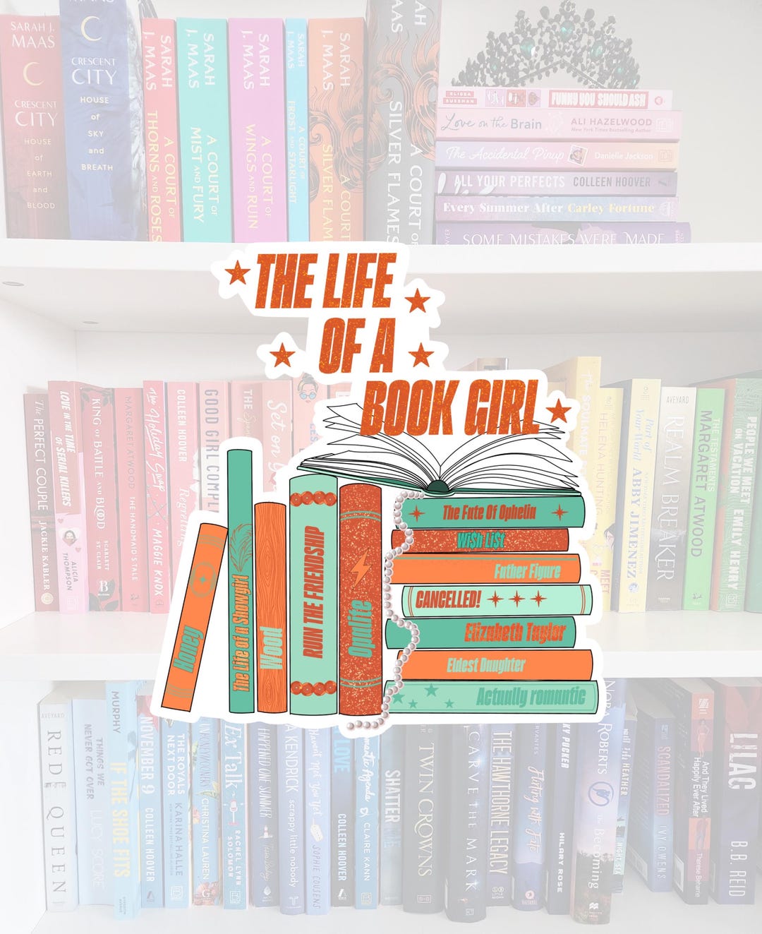 The Life of A Book Girl - Bookish Stickers / T.swift Inspired | Books ...