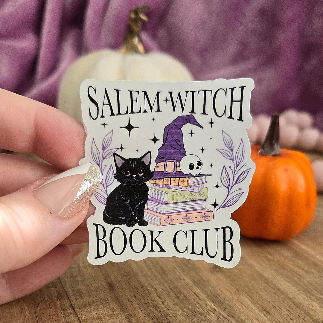 Salem Witch Book Club - Spooky Season Stickers / Booktok / Book Addict ...