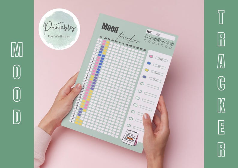Printable Mood Tracker, Mood Journal Page, Emotion Tracker, Mood Chart ...