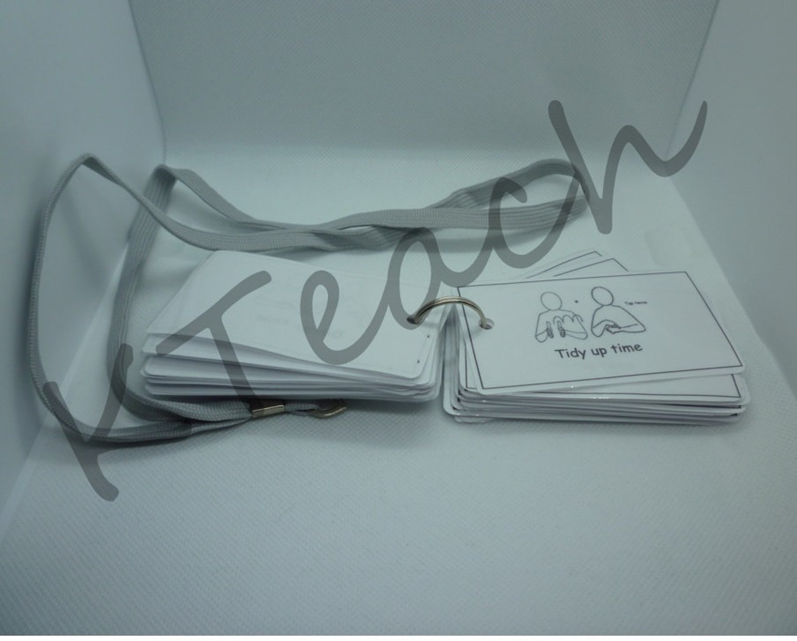 Makaton Signs Lanyard Autism Non-verbal Communication Aid EYFS SEN ...