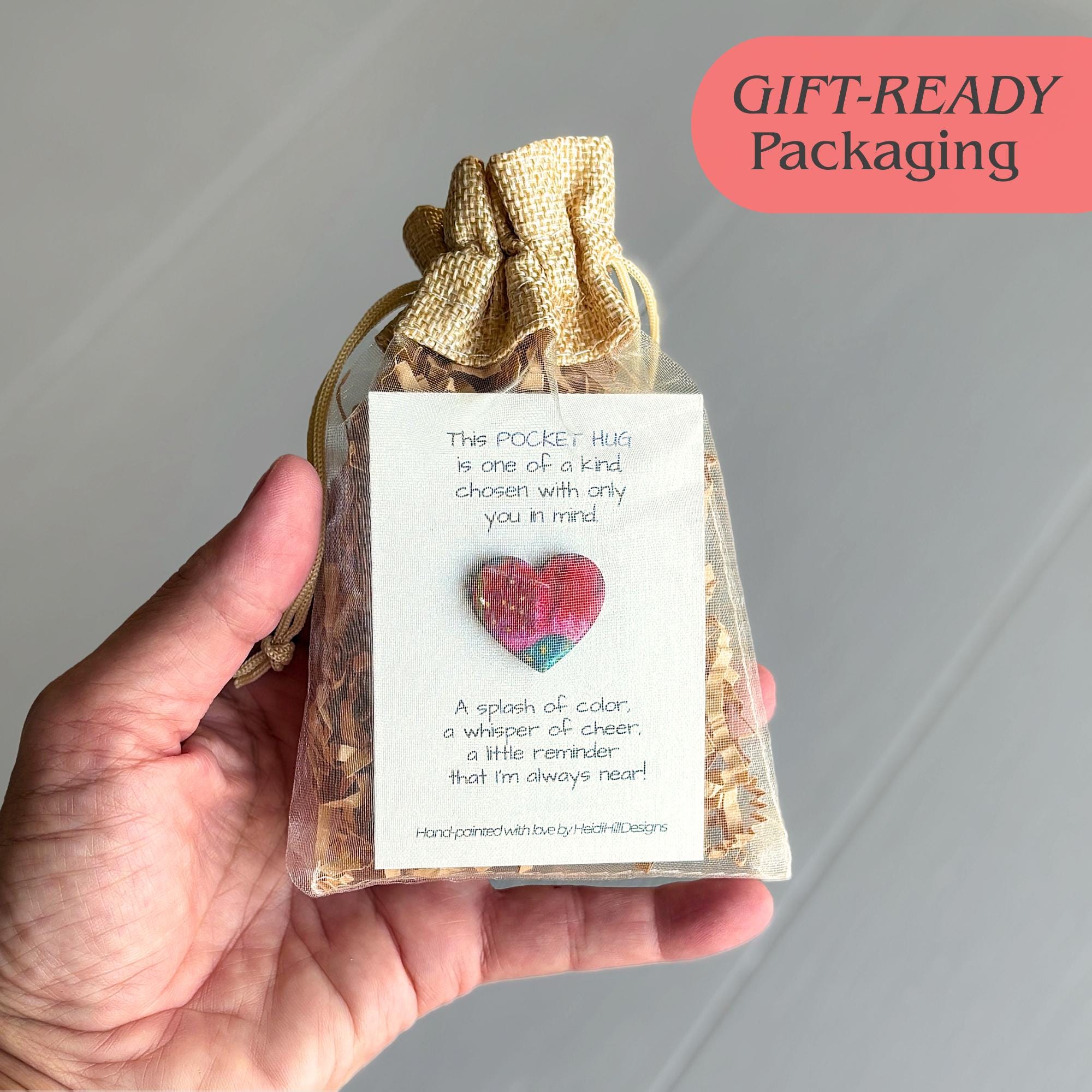 Pocket Hug Heart Keepsake Thinking of You Get Well Sending a Hug Gift ...