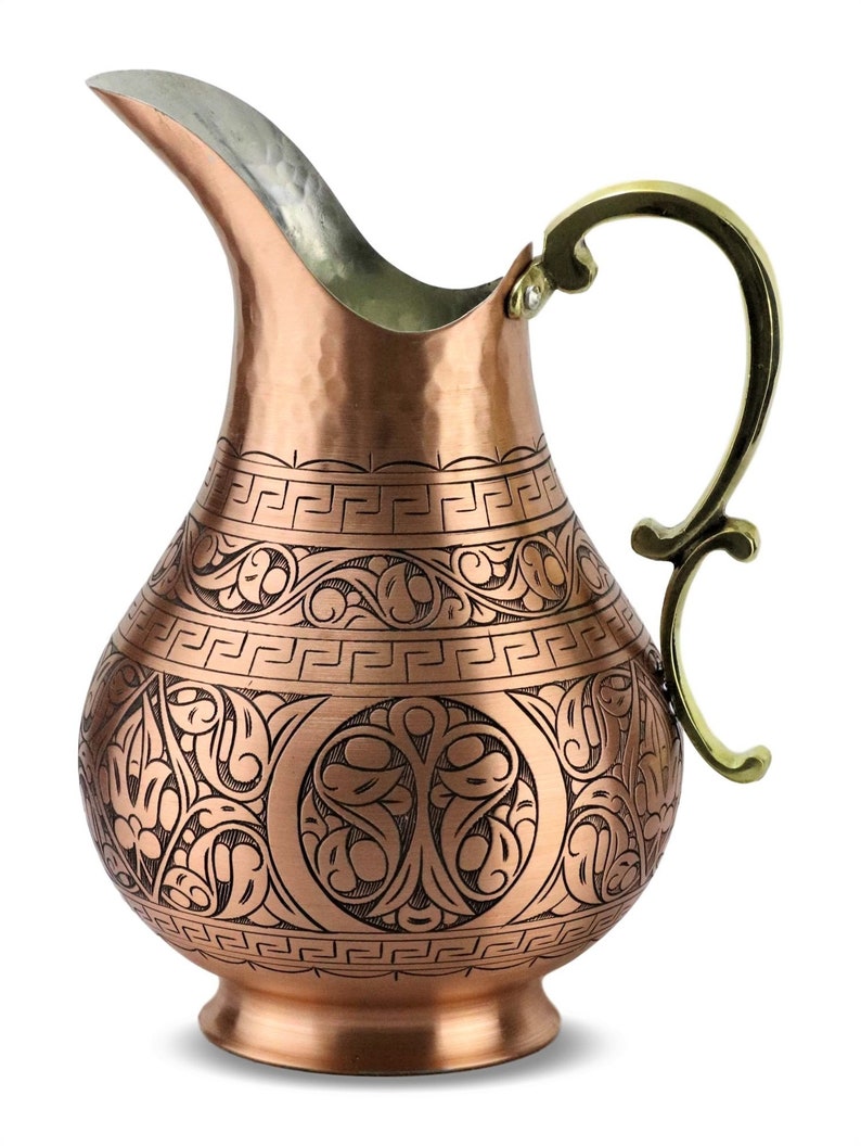 Handcrafted Vintage Copper Pitcher Copper Water Dispenser - Etsy