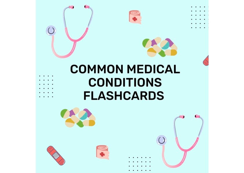 Common Medical Conditions and Diseases Flashcards - Etsy