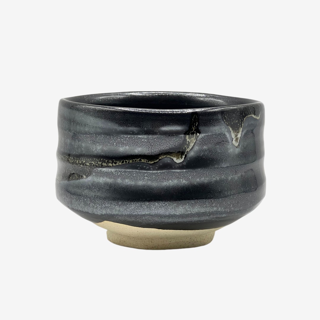 Japanese Handcrafted Kokuyu Urushi Black Chawan Japanese Matcha Bowl ...