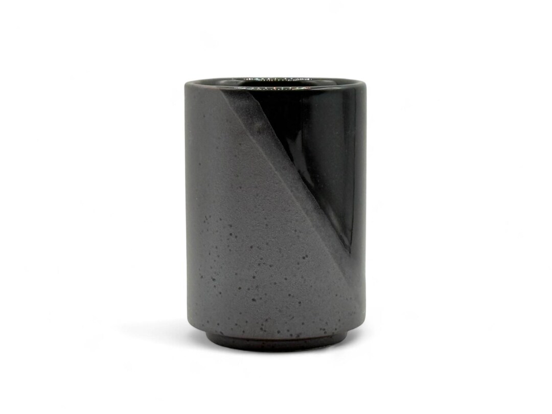 Japanese Kokuyu Black Handcrafted Yunomi 美濃焼 - Japanese Teacup - Etsy