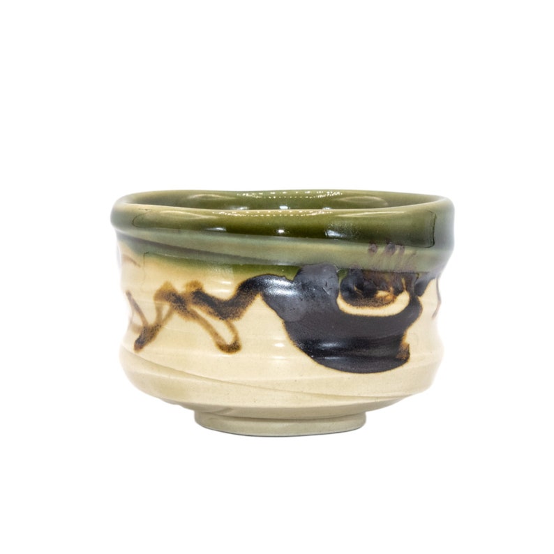 Japanese Handcrafted Ceramic Oribe Tabi Green Mini Matcha - Etsy