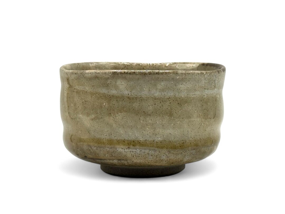 Japanese Oyu Yellow Glaze Mino-yaki Handcrafted Matcha Chawan ...