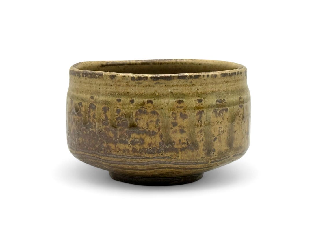 Japanese Bizen Nagashi Brown Mino-yaki Handcrafted Chawan 美濃焼 ...
