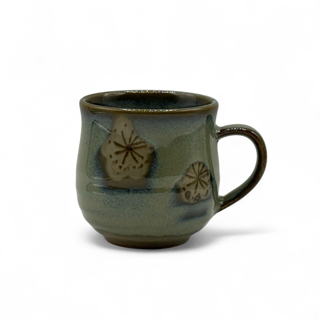 Ume Plum Blue Mino-yaki Mug 美濃焼 - Japanese Tea Mug - Etsy