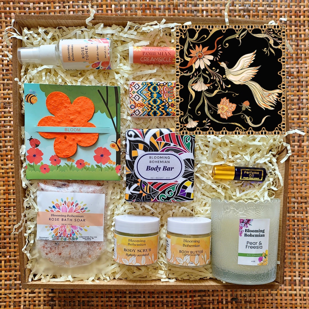 Birthday Gift Box for Her, Care Package for Friend, Personalized Spa ...