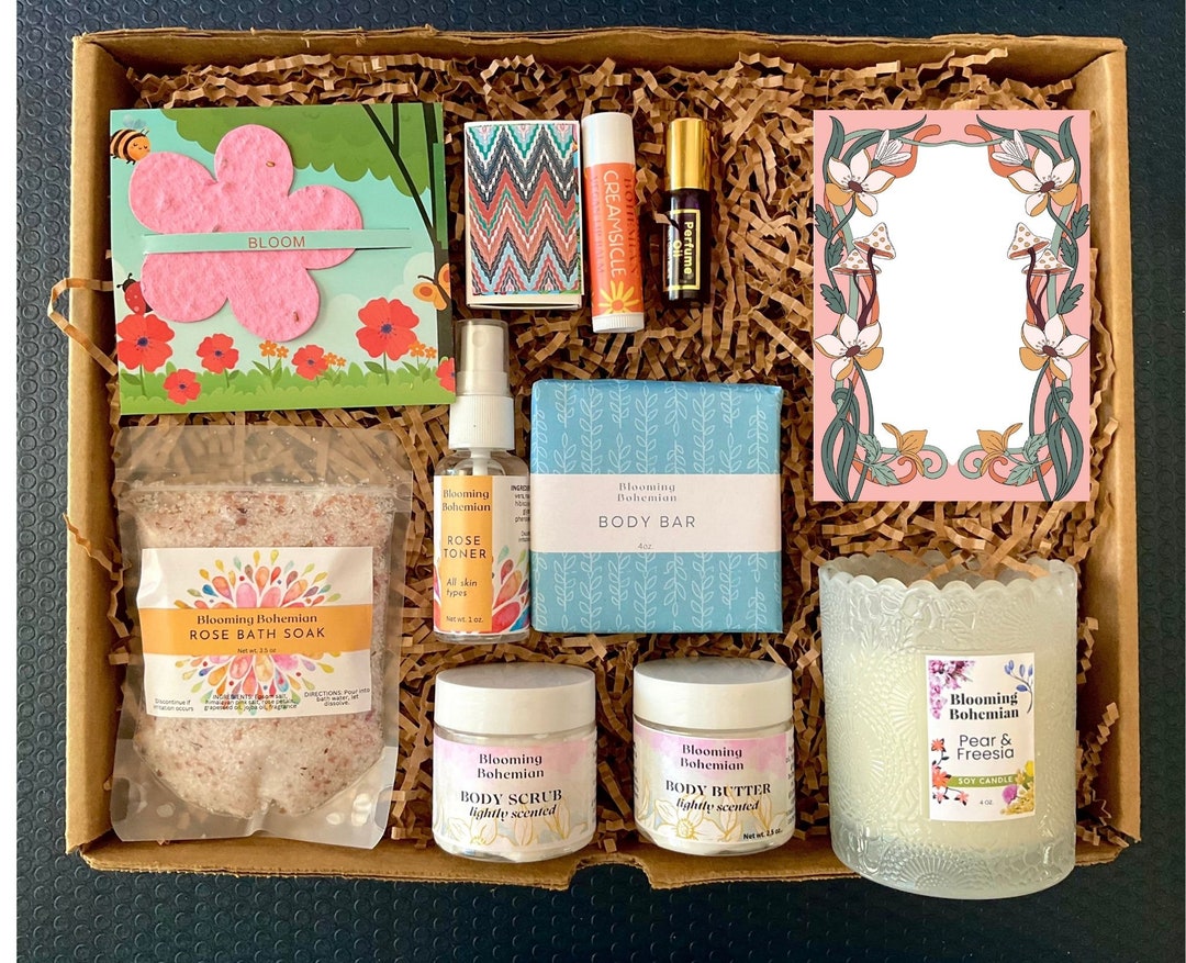 Self Care Spa Box Relaxing Gift Set Spa Comfort Box Natural - Etsy