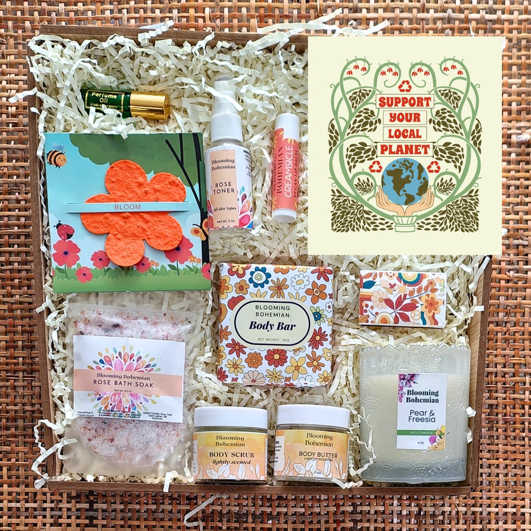 Spa Gift Set, Mom Gift Box, Relaxing Bath Set, Birthday Gift Box, Cute ...