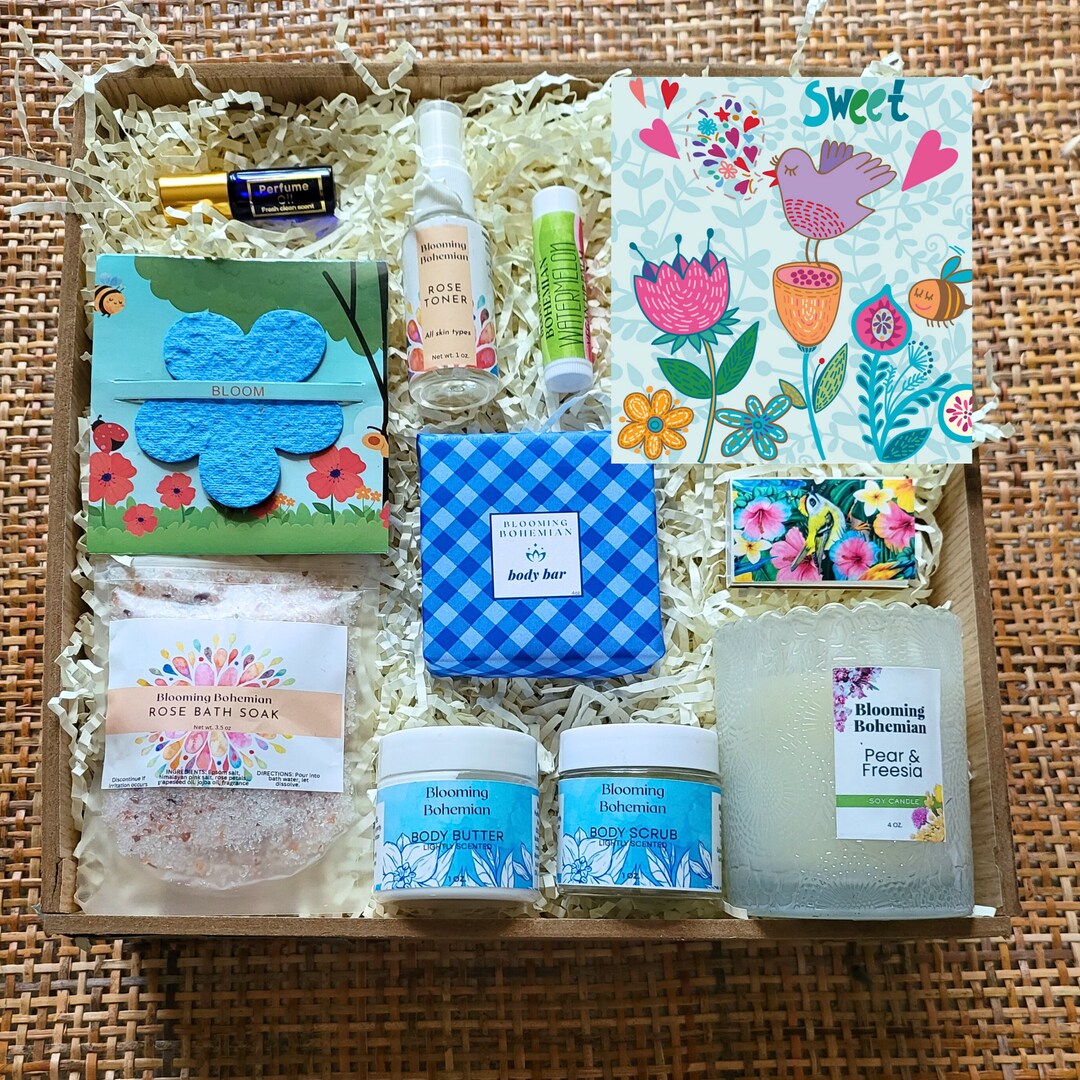 Personalized Spa Box, Thinking of You Care Package, Spa Gift Box for ...